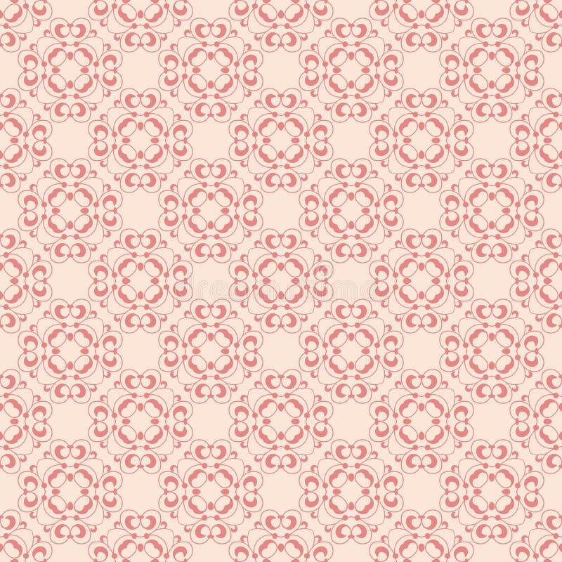 Vintage seamless pattern stock vector. Illustration of damask - 58348414