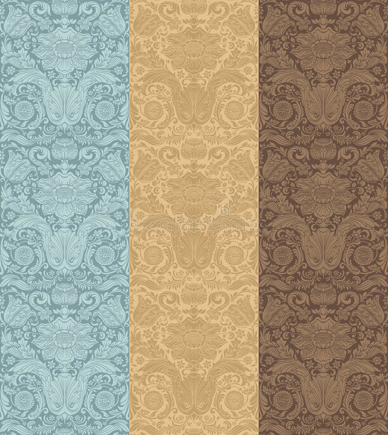 Seamless Medieval Pattern stock vector. Illustration of elegance - 9406731