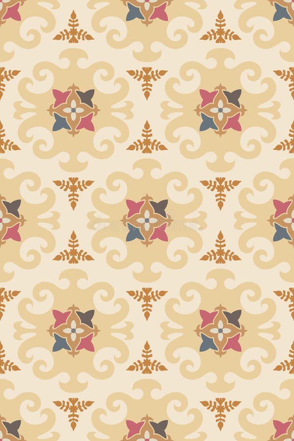 Vintage Seamless Pattern in Medieval Style Suitable for Printing ...