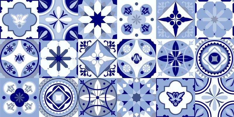 441_Vintage Seamless Pattern in Portugal Style Stock Vector ...