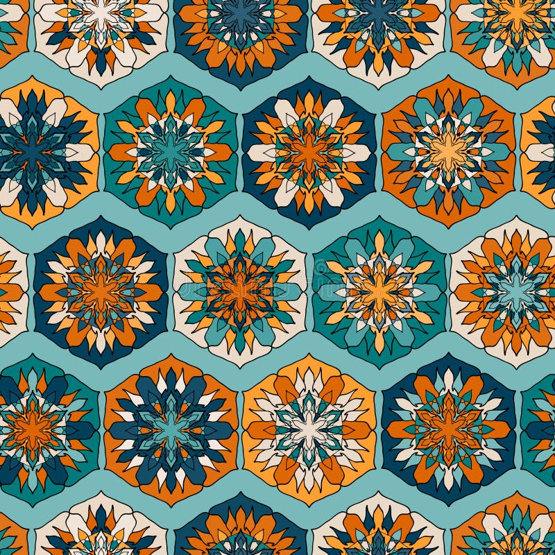 Vintage Seamless Pattern, Tile Arabesque Texture Stock Vector ...