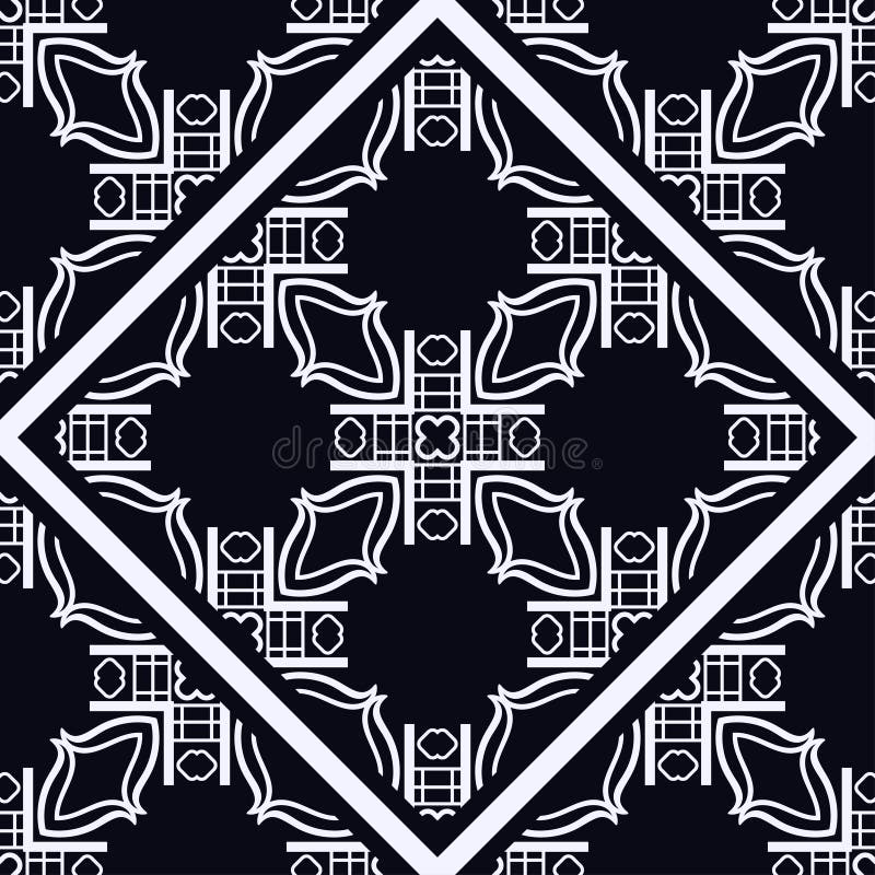 Vintage seamless pattern stock vector. Illustration of abstract - 114155759