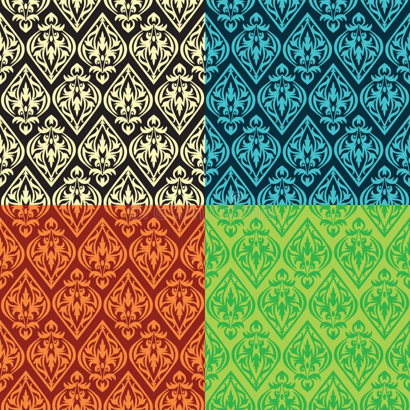 Seamless Background Vintage Patterns Stock Illustrations – 98,186 Seamless Background Vintage ...