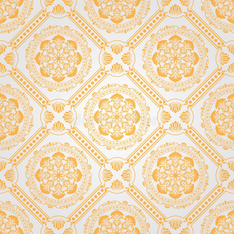 Vintage seamless pattern stock vector. Illustration of antique - 54713664