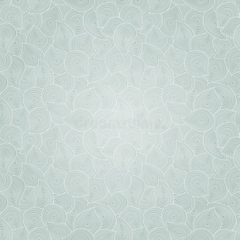 Vintage Seamless Texture with Swirls and Drops. Stock Illustration ...