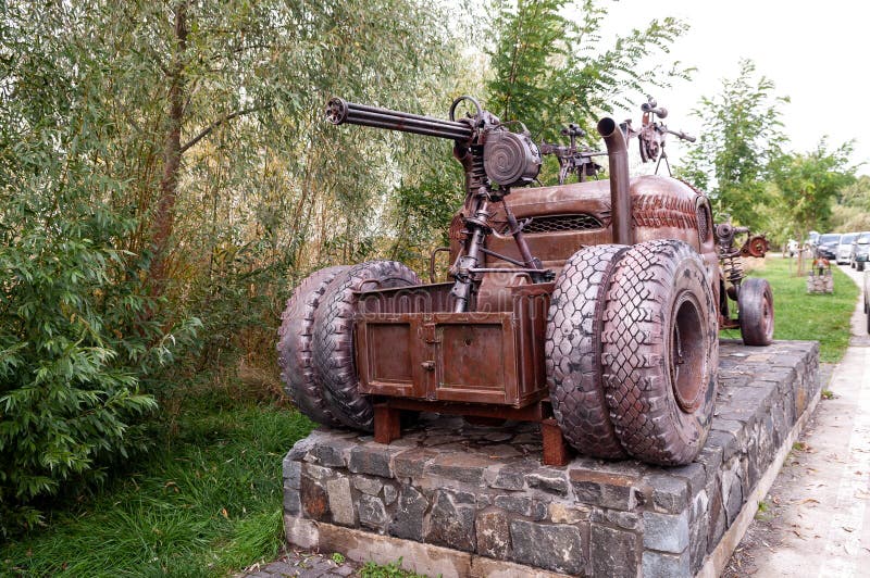 Vintage self made car editorial stock image. Image of color - 230807059