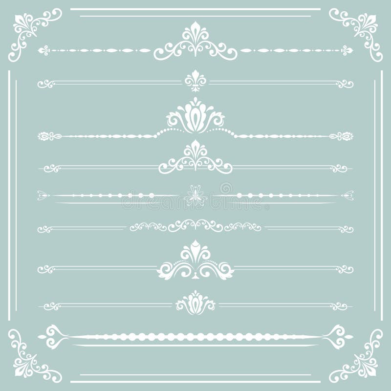 Set of Horizontal Patterns stock illustration. Illustration of line ...