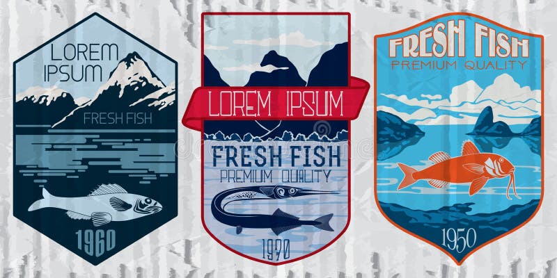 Vintage Fish Logo Stock Illustrations – 17,689 Vintage Fish Logo Stock ...