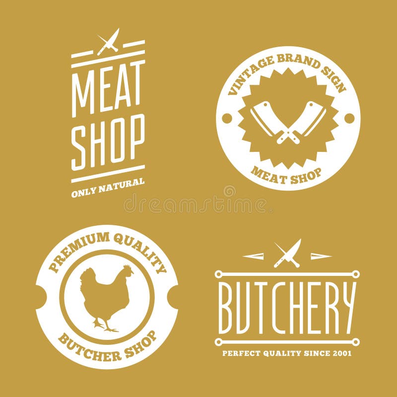 Vector Set of Butchery Labels, Badges and Design Elements Stock Vector ... Vector Set of Butchery Labels, Badges and Design Elements Stock Vector ...