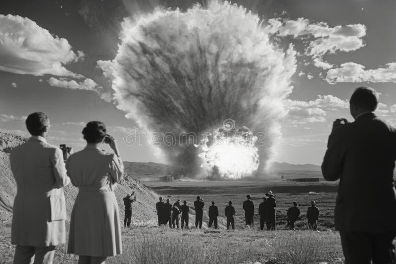 In a Vintage Setting, Scientists are Gathered To Observe a Large ...