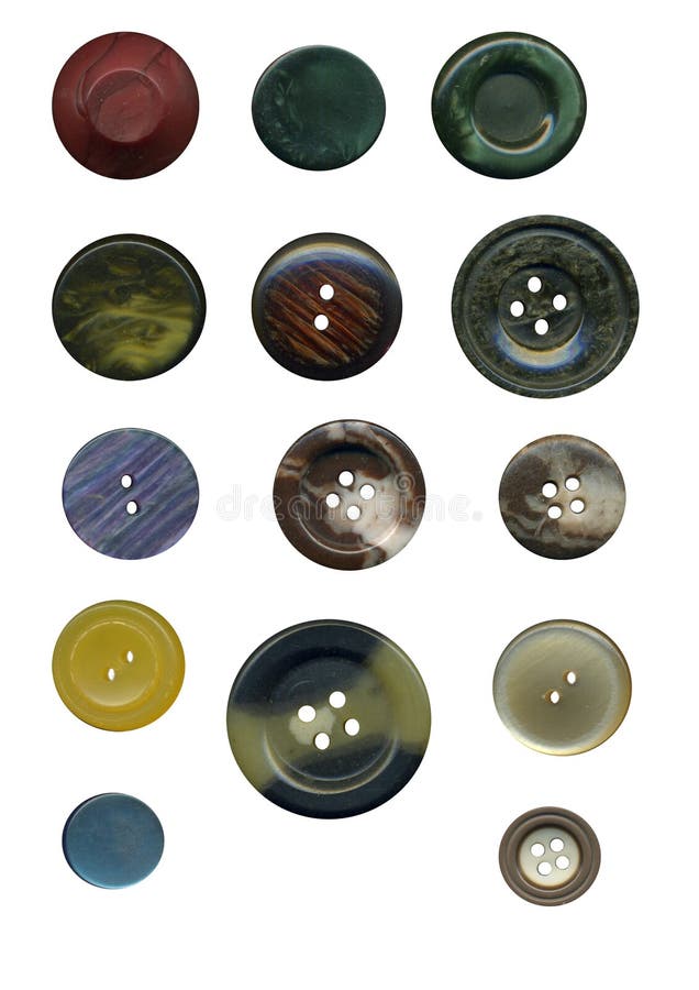 Vintage Buttons Seamless Pattern Stock Illustration - Illustration of ...