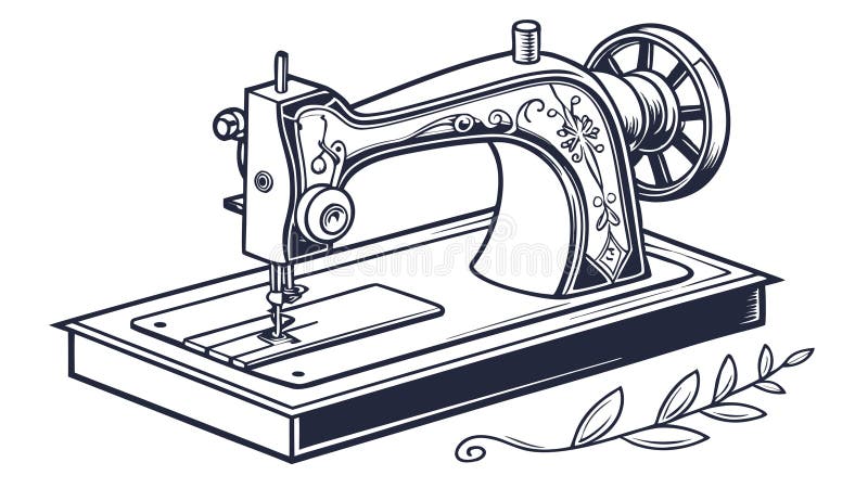 Vintage Sewing Machine, Creating Intricate Stitches with Precision ...
