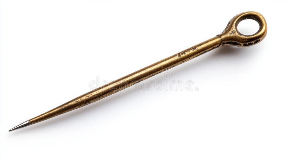 An Elegant Antique Sewing Needle Featuring a Round Eye for Easy ...