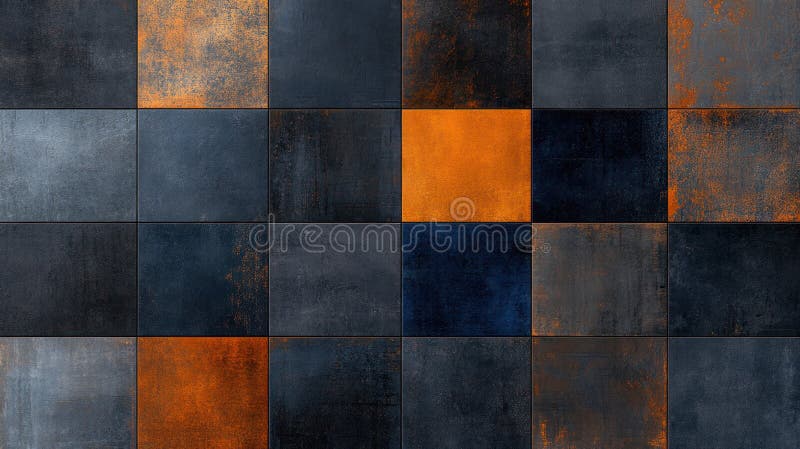 Vintage Shabby Patchwork Tiles on Old Gray Cement Wall - Texture ...