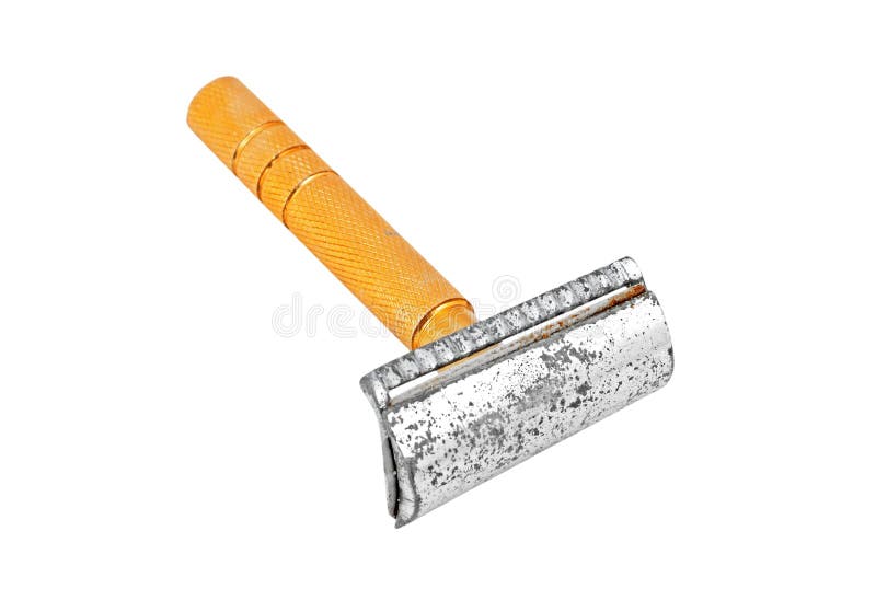 Old rusty razor blade stock image. Image of steel, iron - 21269077