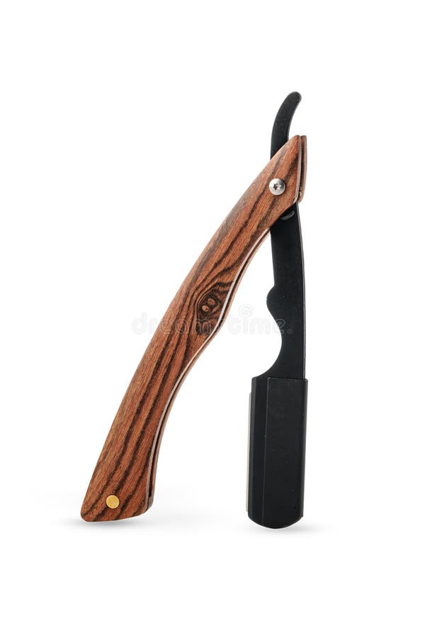 Vintage Shaving Razor and Tools Isolated on White Background Stock ...