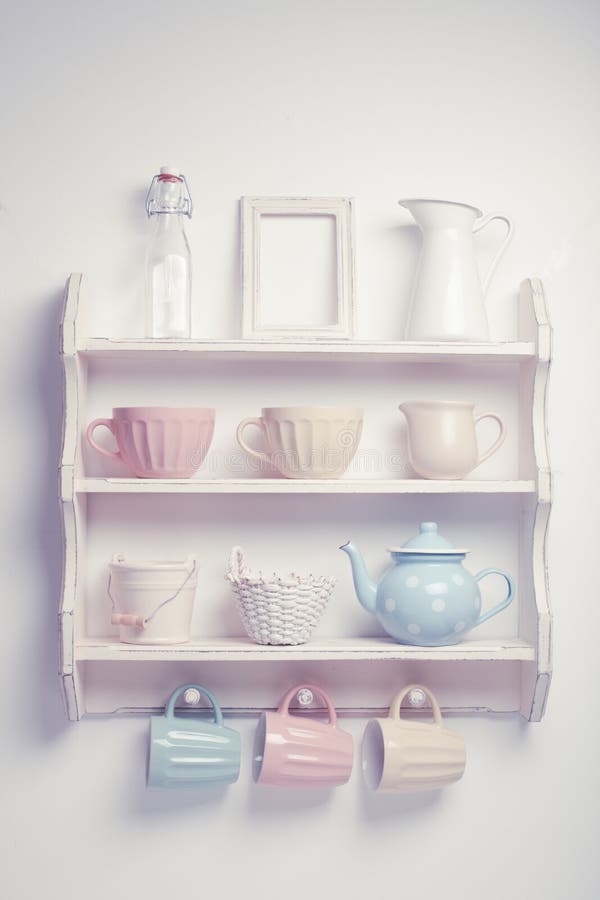 Vintage shelf stock photo. Image of grunge, antique, kitchenware - 51799458