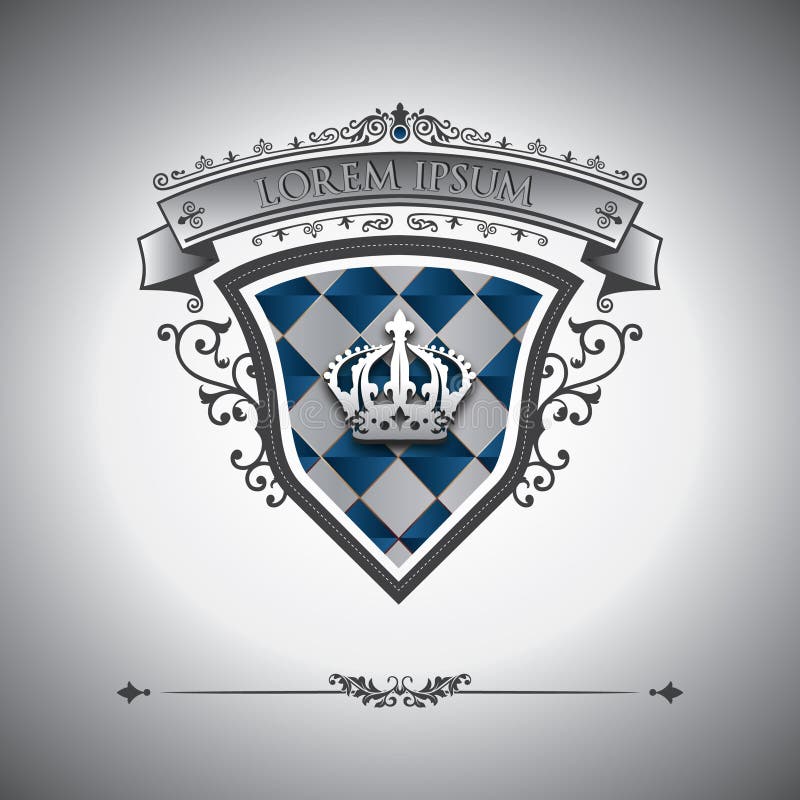 Vintage Shield Emblem. Vector Illustration Decorative Design Stock ...