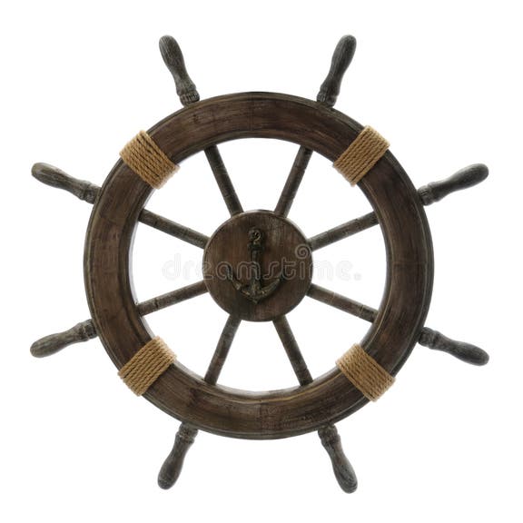 Vintage Ship Wheel stock image. Image of navigate, helm - 5547259