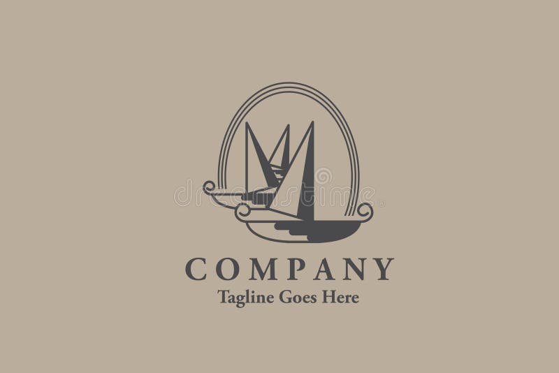 Vintage ships logo stock vector. Illustration of drawing - 329722760