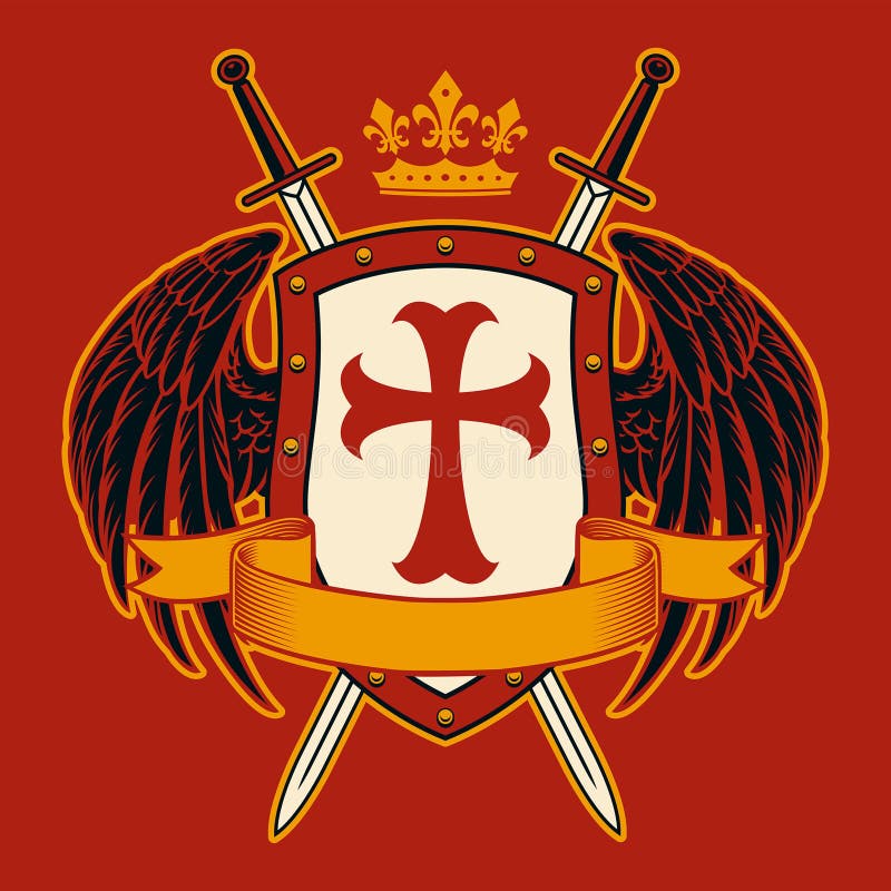 Vintage Shirt Design of Medieval Knight Shirt Design Stock Vector ...