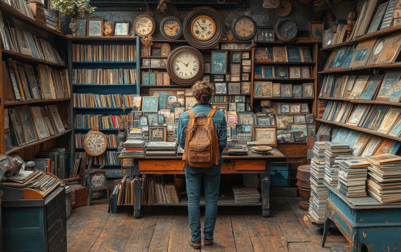 Vintage Shop Books Decor Cozy Cluttercore Style Stock Photos - Free ...