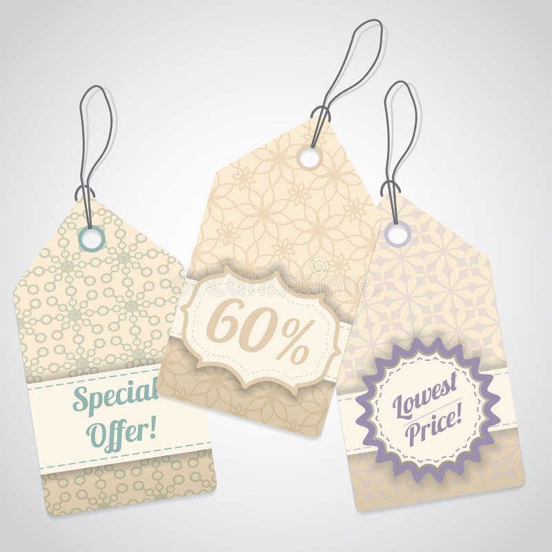 Vintage shop label set stock vector. Illustration of hang - 34328893