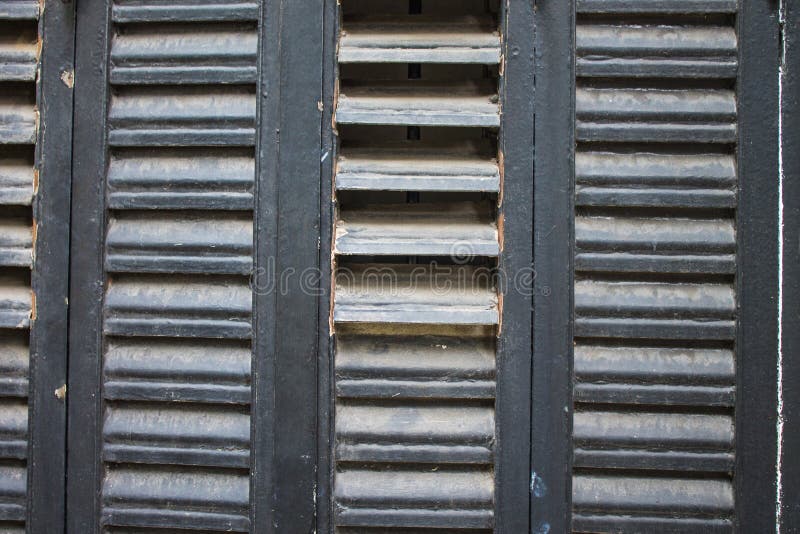 Vintage Shutter Window Architecture Detail Closeup Stock Image - Image ...