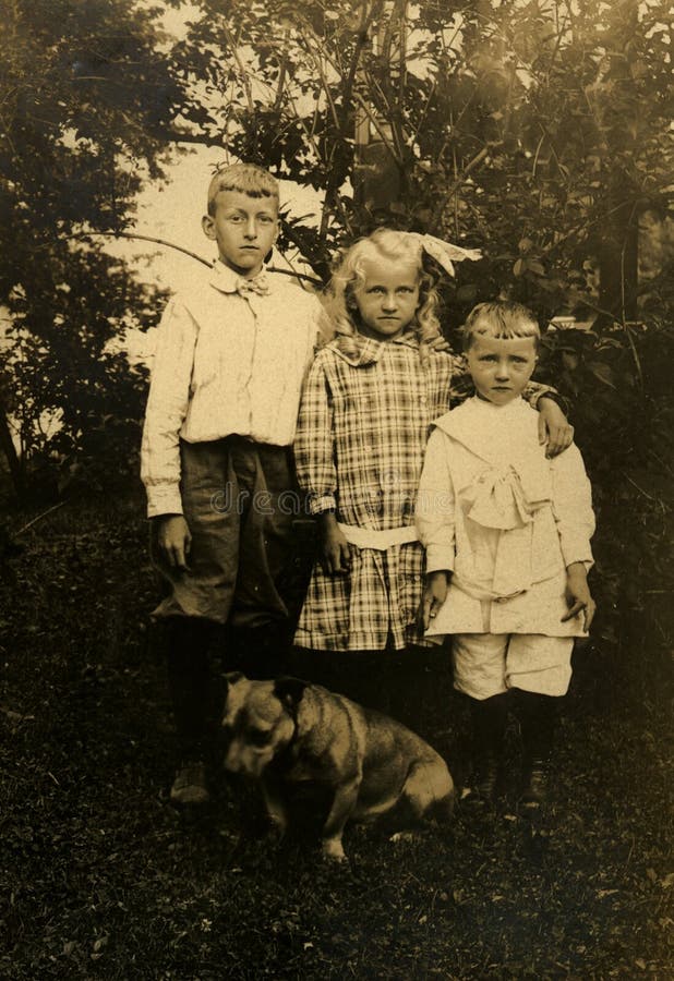 Vintage Siblings stock photo. Image of memories, black - 417398