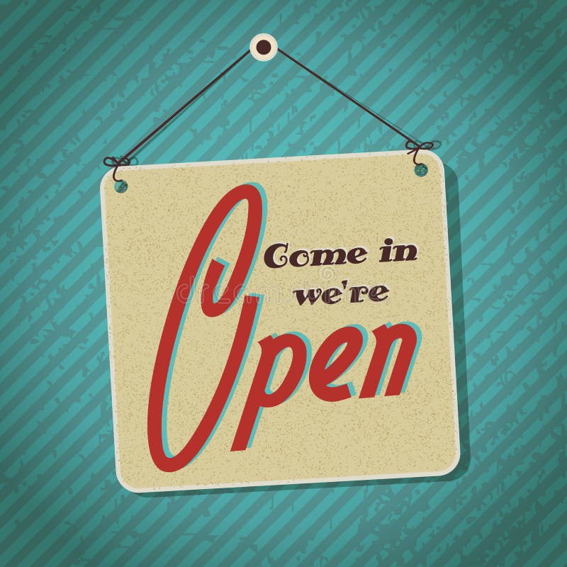 Vintage style store sign. stock vector. Illustration of poster - 27872148