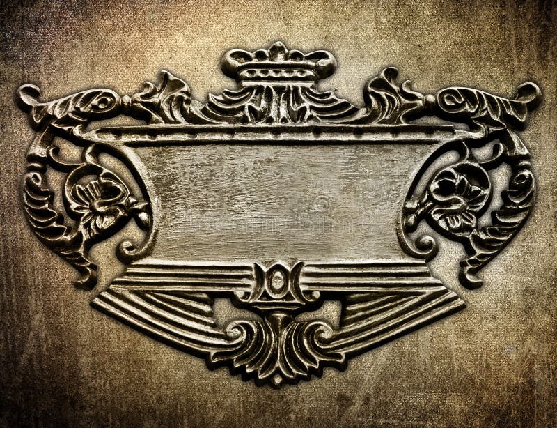 Vintage signboard stock image. Image of bronze, note - 12021995