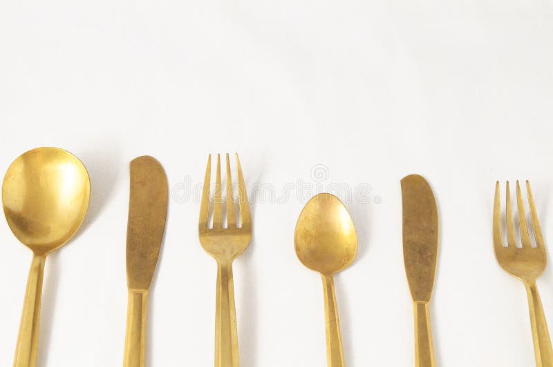 Vintage Silver Flatware stock photo. Image of closeup - 34666014