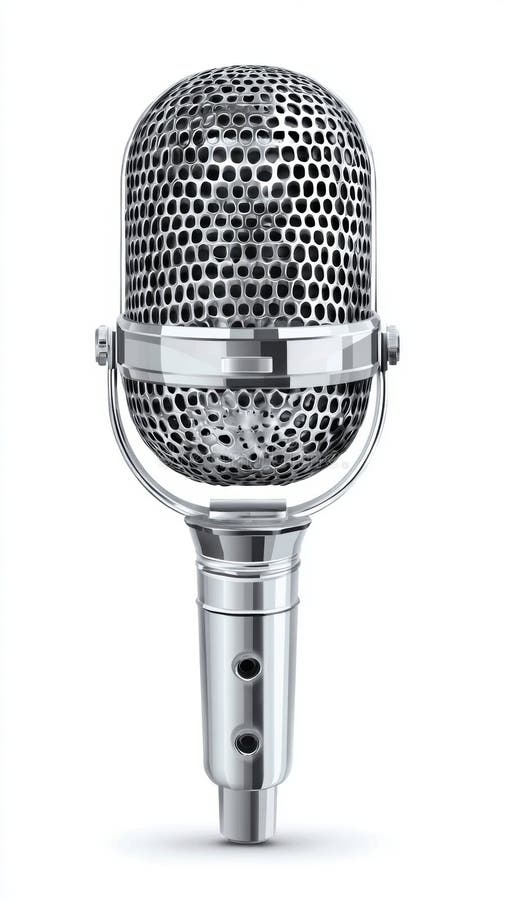 Vintage Silver Studio Microphone Stock Illustrations – 3,324 Vintage ...