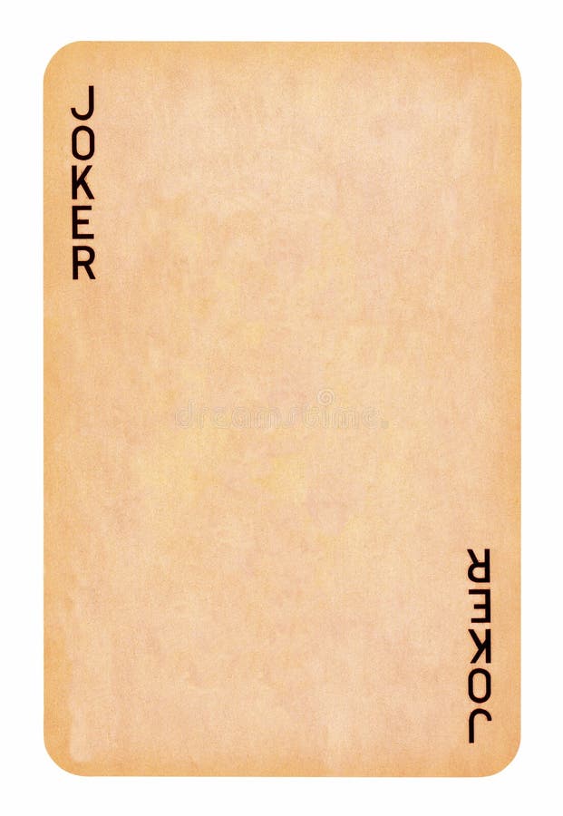 Blank Joker Card stock image. Image of activity, joker - 15135725