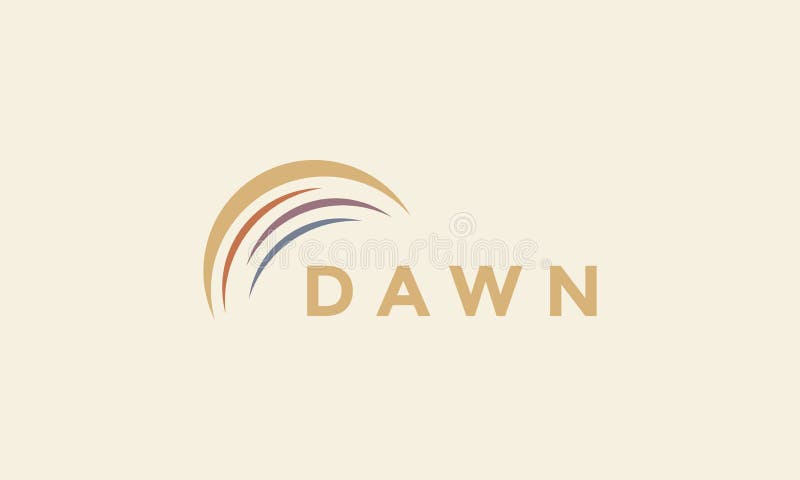 Vintage Simple Dawn Logo Symbol Icon Vector Graphic Design Stock Vector ...