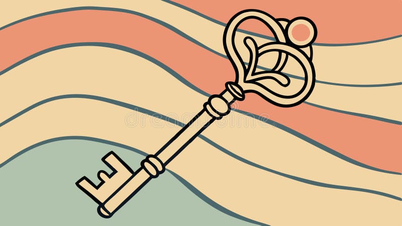 Vintage Skeleton Key, Symbol of Unlocking Secrets, Vector Design ...