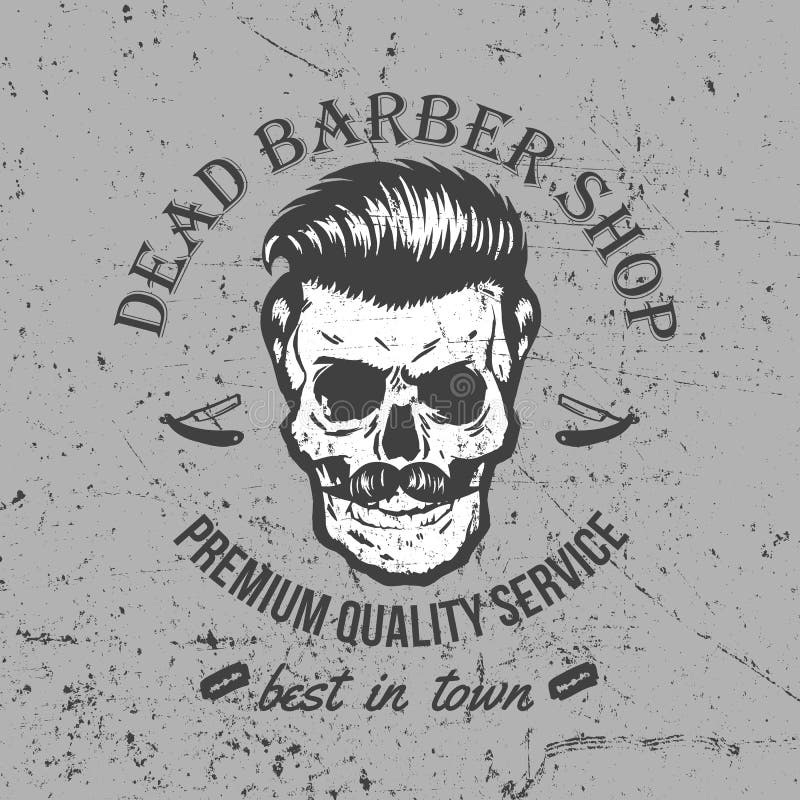 Vintage Skull Label Design stock vector. Illustration of fear - 97205913