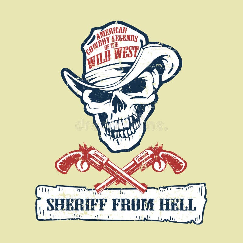 Vintage Skull Label Design stock vector. Illustration of vector - 81067888