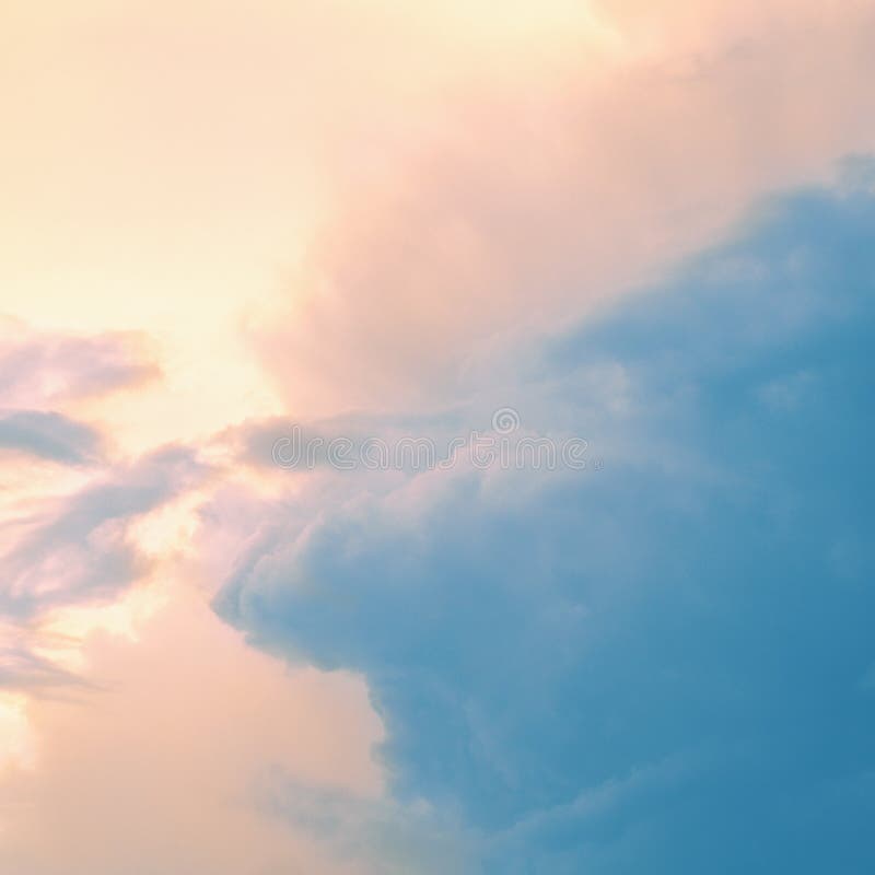 Vintage Sky.Beautiful Sunset Stock Photo - Image of nature, blue: 34090610