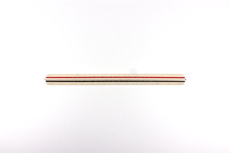 Vintage Slide Rule Calculating and Measuring Instrument. Stock Image ...