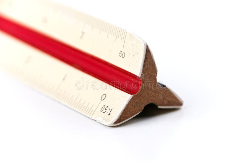 Vintage Slide Rule Calculating and Measuring Instrument. Stock Image ...