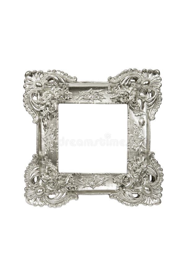 Vintage Sliver Picture Frame Stock Image - Image of carve, decorate ...