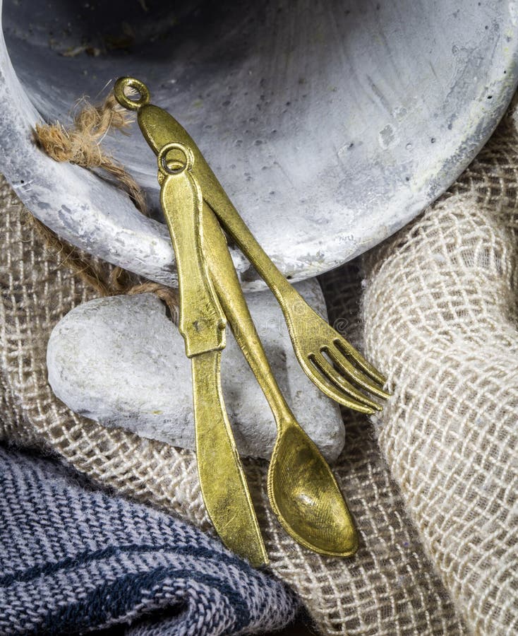 Vintage small Cutlery stock photo. Image of cook, kitchenware - 81438002