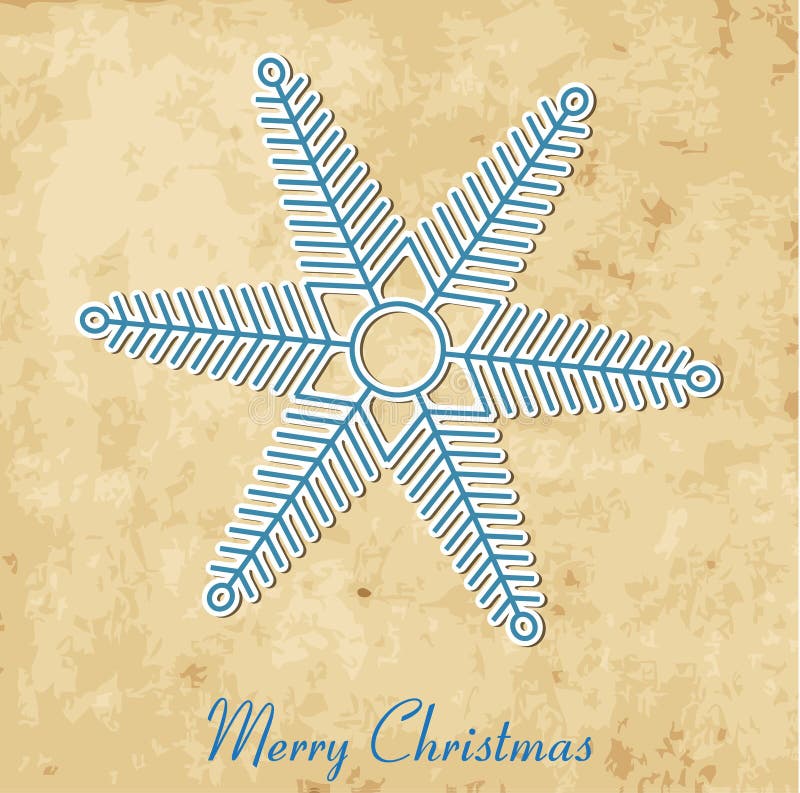 Vintage snowflake. stock vector. Illustration of banner - 26822492