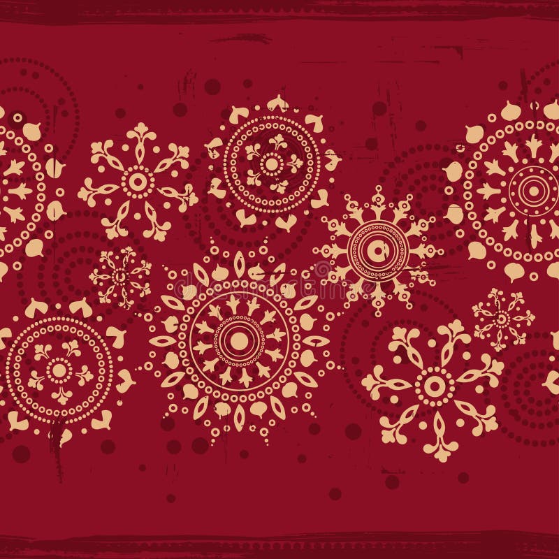 Vintage Snowflakes, Gray Beige Holiday Christmas Frame Stock ...