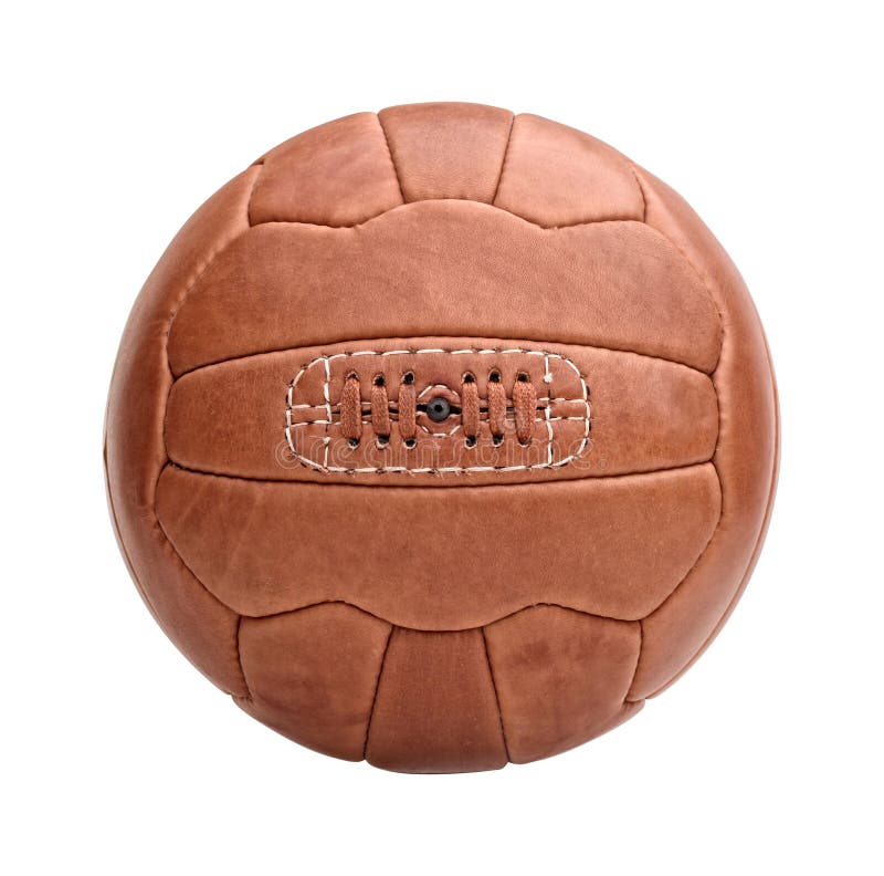 Vintage soccer ball stock photo. Image of isolated, handmade - 72289934