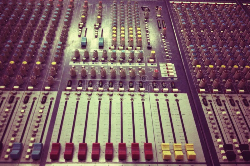 Vintage Sound control stock photo. Image of sound, audio - 43828024