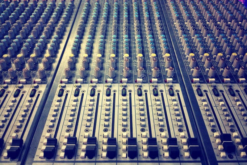 Vintage Sound control stock photo. Image of sound, control - 43828026
