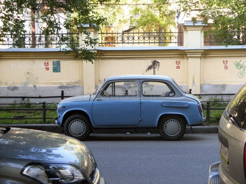 Vintage Soviet Subcompact Classic Car, Retro Car Stock Image - Image of ...