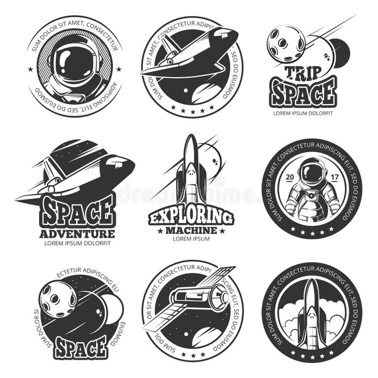 Space Logos Stock Illustrations – 18,166 Space Logos Stock ...